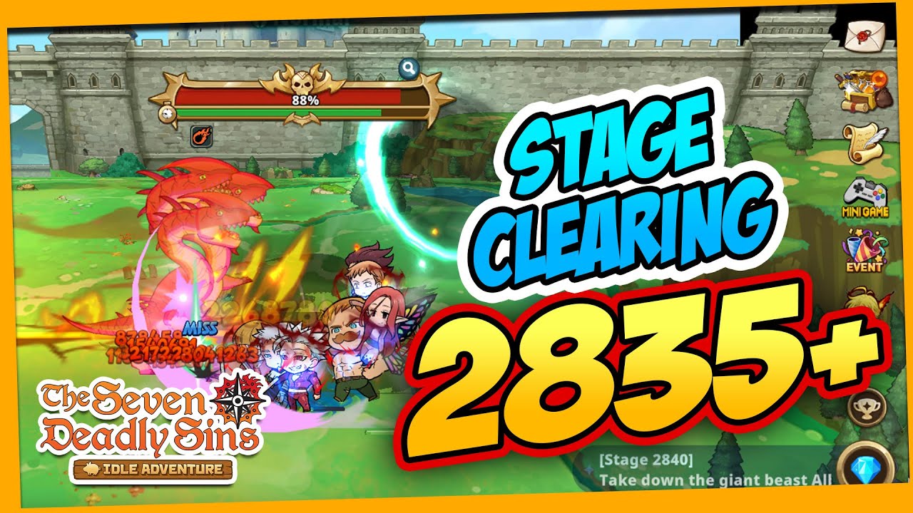 🔴 [LIVE] STAGE CLEARING 2,835++ | Seven Deadly Sins Idle Adventure - YouTube