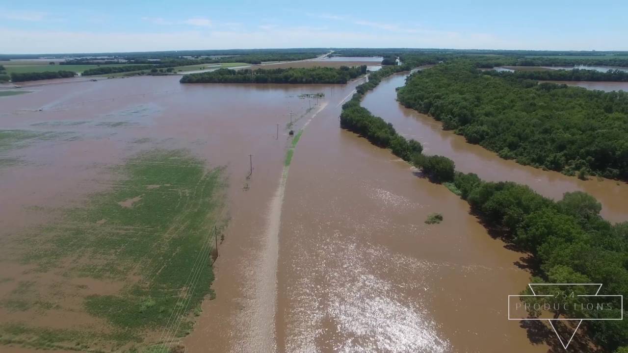 Sumner County, Kansas Flood Damage Aerial Survey - YouTube
