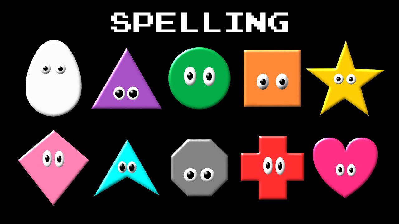Shape Spelling - The Kids' Picture Show - YouTube