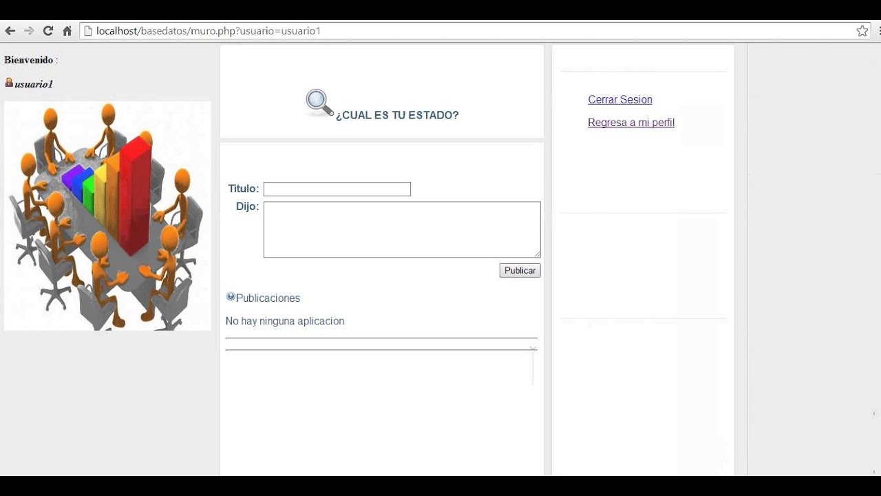 Mini red social php - YouTube