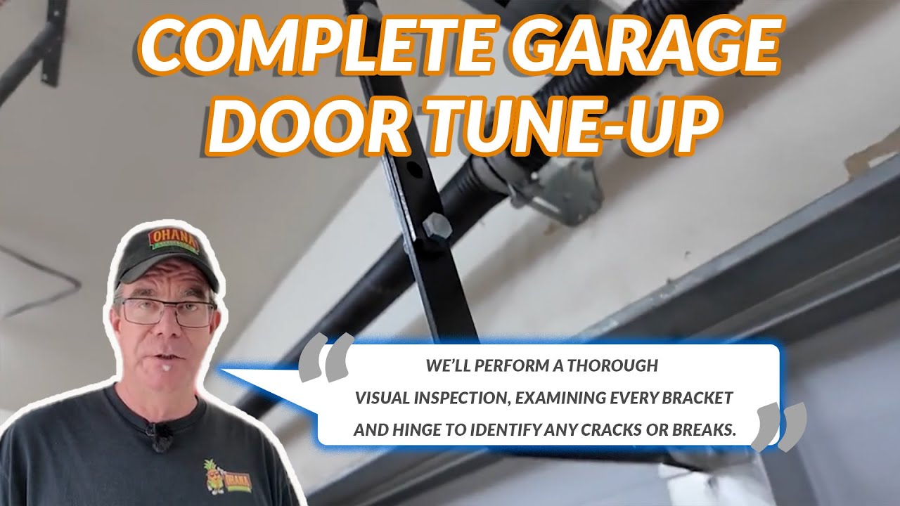 Garage door tune up, complete walk-through! - YouTube