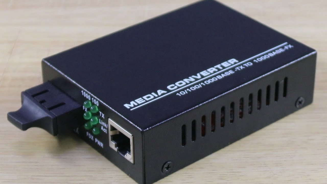 1000M Dual Fiber Media Converter - YouTube