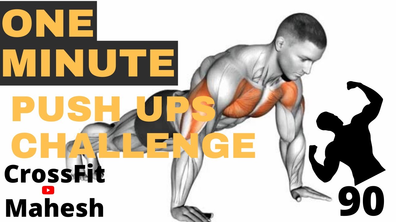 one minute push up chalenge | push ups chalenge |CrossFitMahesh # ...