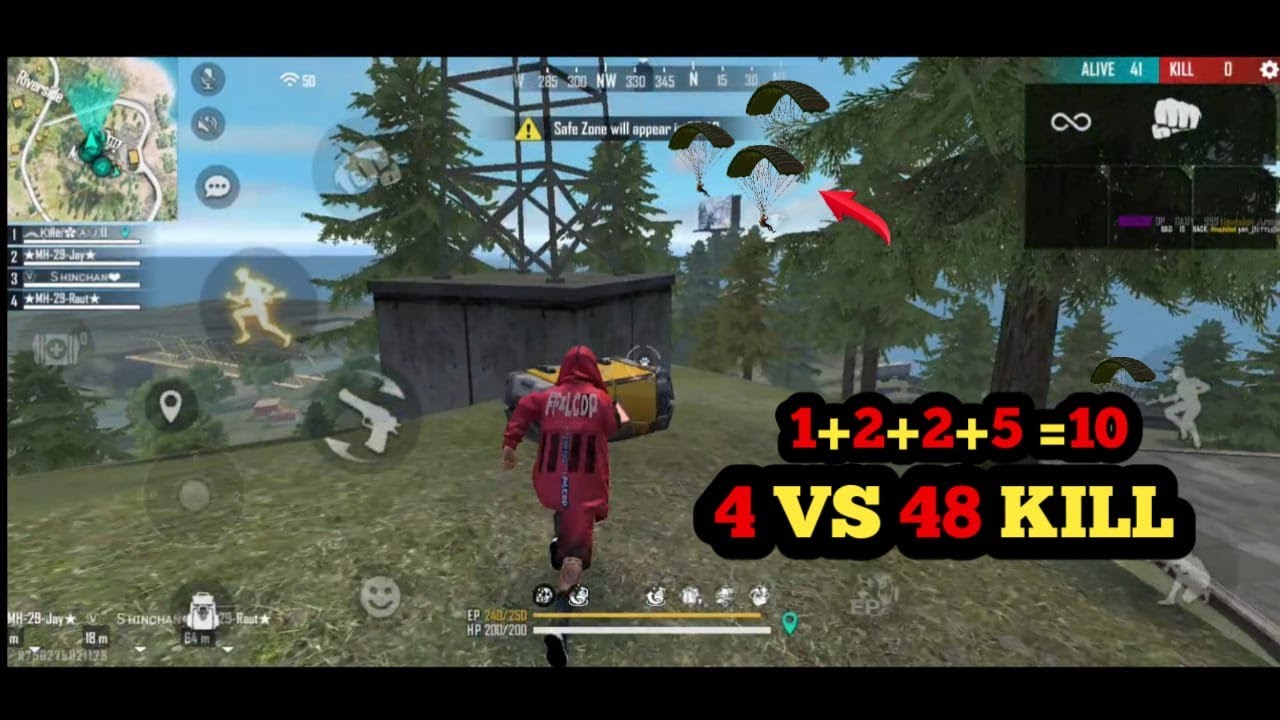 First Gameplay Free Fire 4vs4😊😇😇 - YouTube