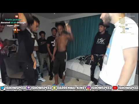 IShowSpeed, Adin, And NLE Choppa Dance😂