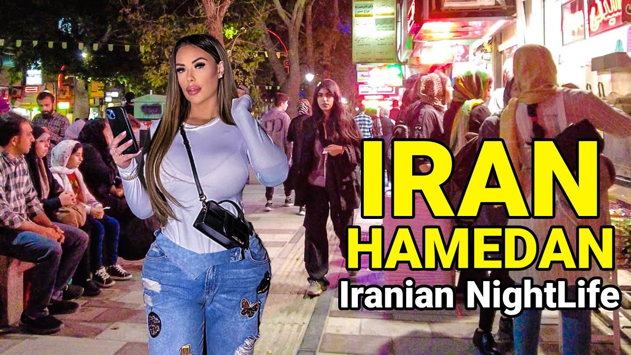 IRANIAN Nightlife In a Beautiful City In IRAN 🇮🇷 Travel To Hamedan ...