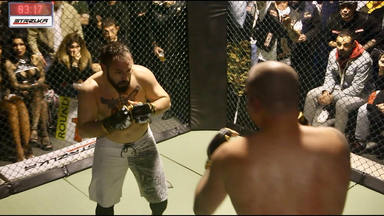 81 MACHINE vs Frankie 2 guns! Underground cage fight! - YouTube