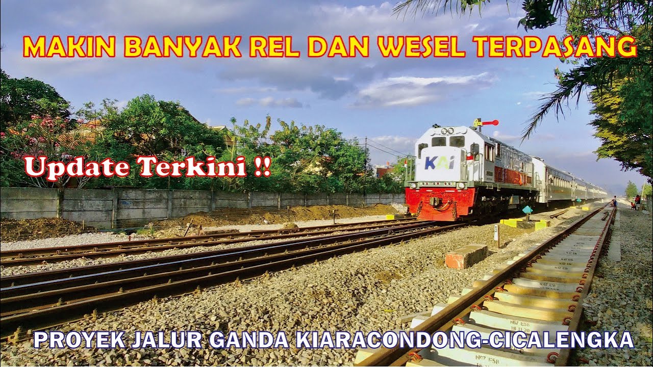 Makin Banyak Rel dan Wesel Terpasang - Proyek Double Track Kiaracondong ...