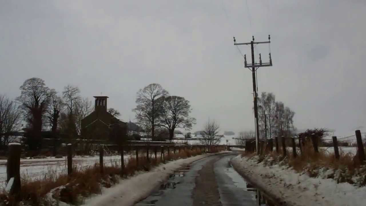 Winter Drive To Abdie and Dunbog Parish Church North Fife Scotland ...