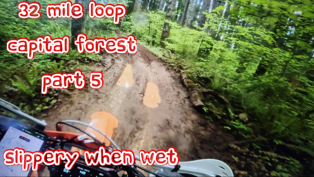 32 Mile Loop Capital Forest Part 5 Slippery When Wet - YouTube