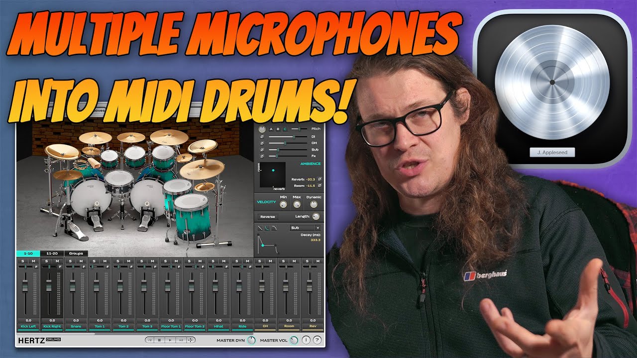 Trigger A Virtual Instrument With Multiple Microphone Channels - YouTube