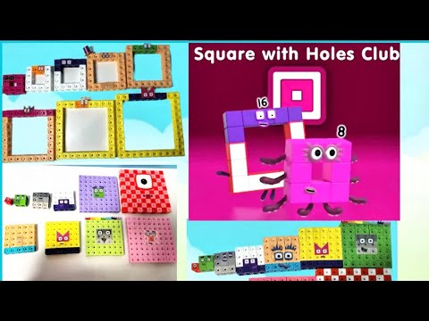 numberblocks 1-100 Square with holes club numberblocks toys learning ...