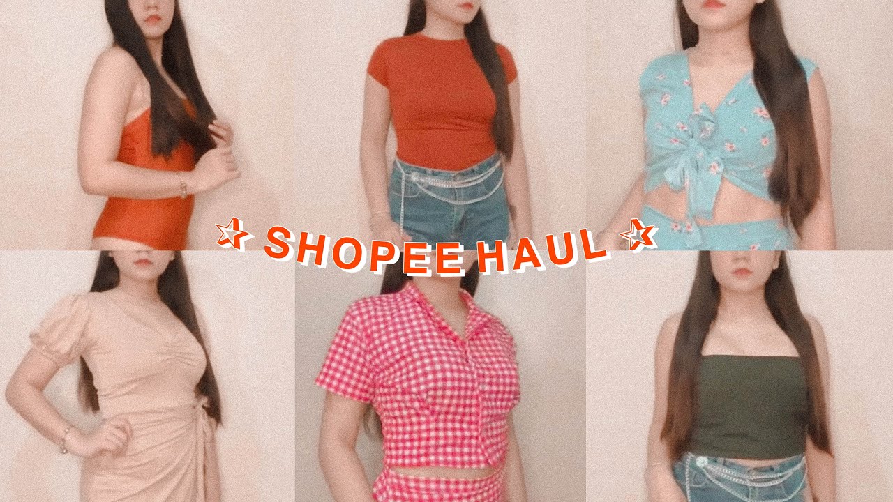 shopee haul • outfits in a budget - YouTube