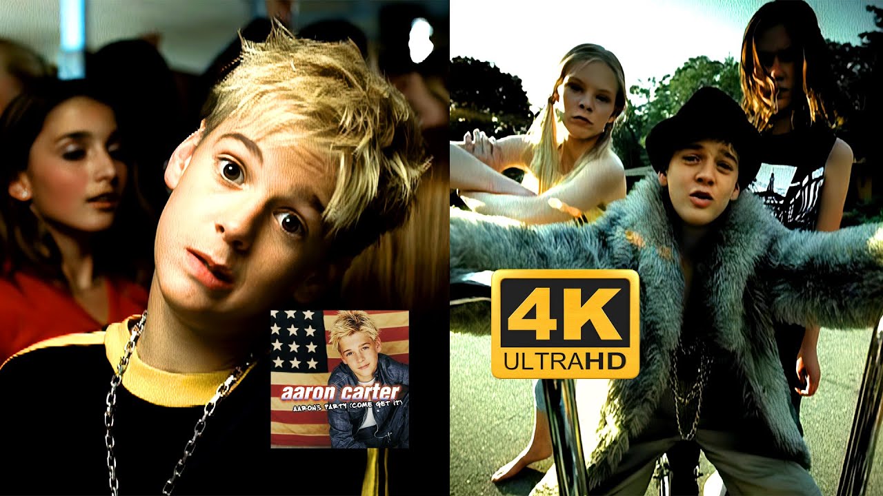 AARON CARTER - AARON'S PARTY (COME GET IT) (2000) (HD 4K) UPSCALE ...