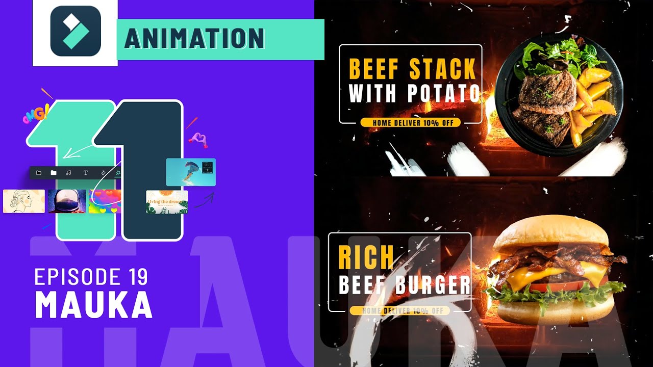 🔥How To Use Filmora 11 For Creating Food Menu videos | Mauka Tutorial ...