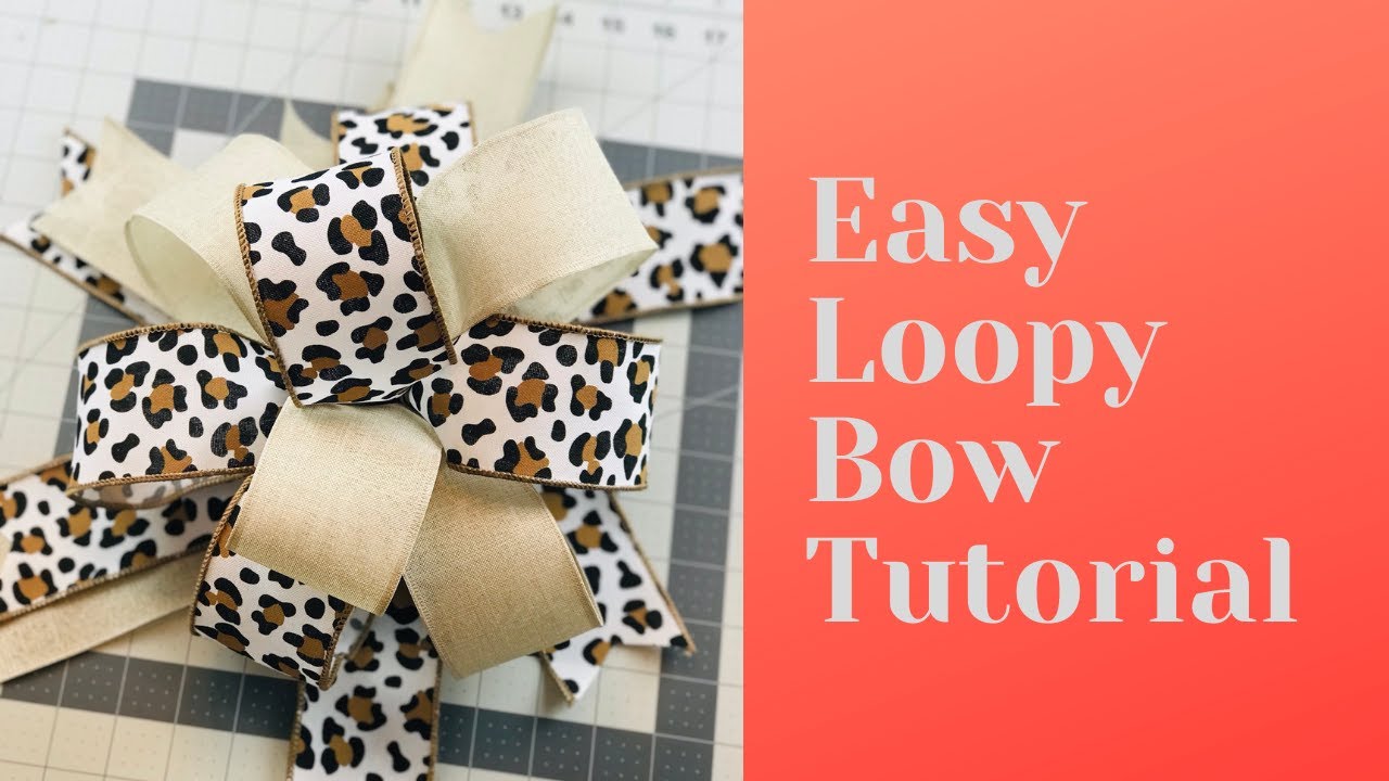 Easy Loopy Bow Tutorial 🍂 ️🍂 Perfect For Wreaths Christmas Trees