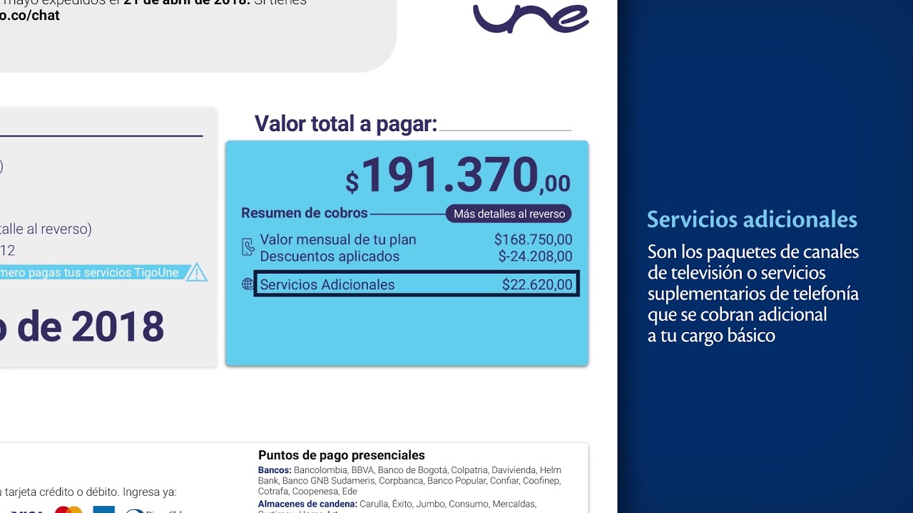 ¡Conoce tu nueva factura Tigo Une! - YouTube