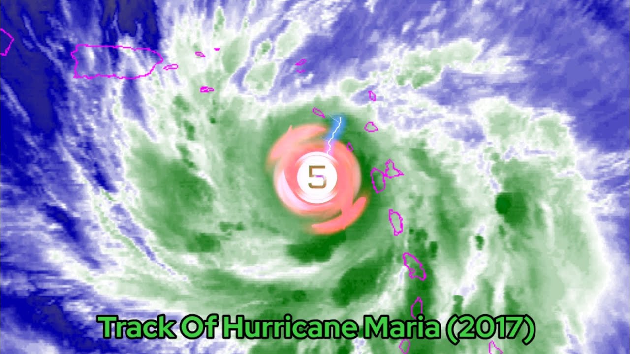 Track Of Hurricane Maria (2017) - YouTube