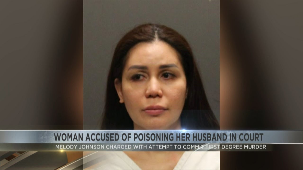 Woman accused of poisoning husband in court - YouTube