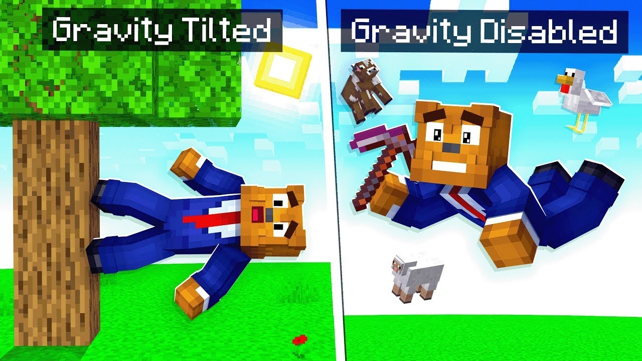 Minecraft But GRAVITY DOESNT EXIST! - YouTube