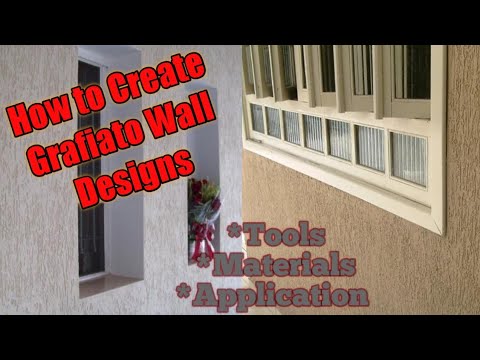 How to Create Grafiato Wall Decor (Building in Ghana) - YouTube