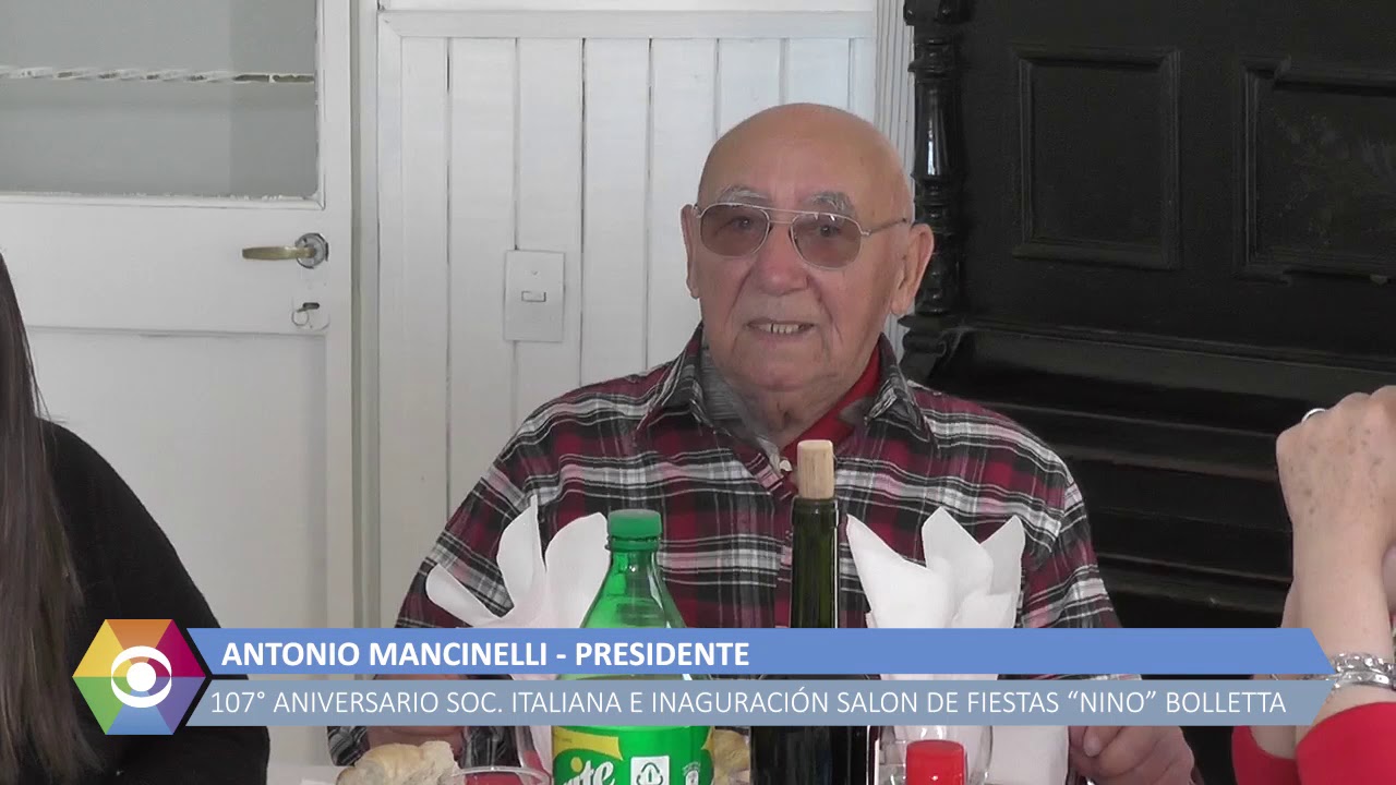 2019 09 23 107 ANIVERSARIO SOC ITALIANA 3 ANTONIO MANCINELLI - YouTube