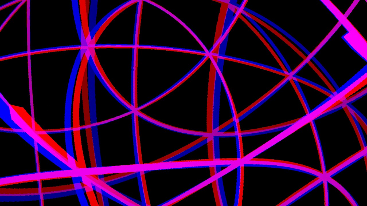 Inside the hypersphere-2-anaglyph. Fourth dimension. Movement in four ...