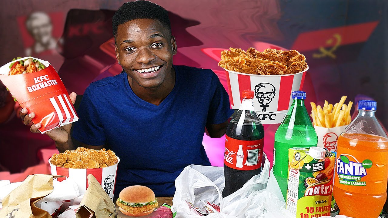 COMPREI o MENU INTEIRO DO KFC DE ANGOLA - YouTube