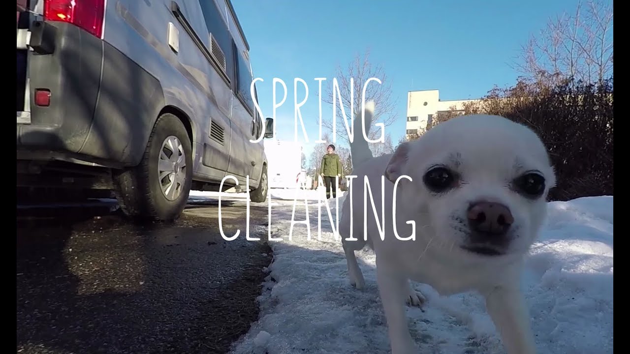 Epic SPRING cleaning day in a camper van - YouTube
