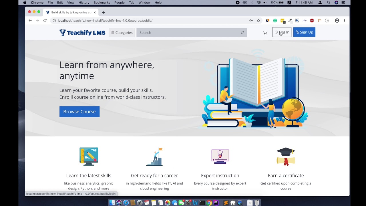 Teachfy LMS installation - YouTube