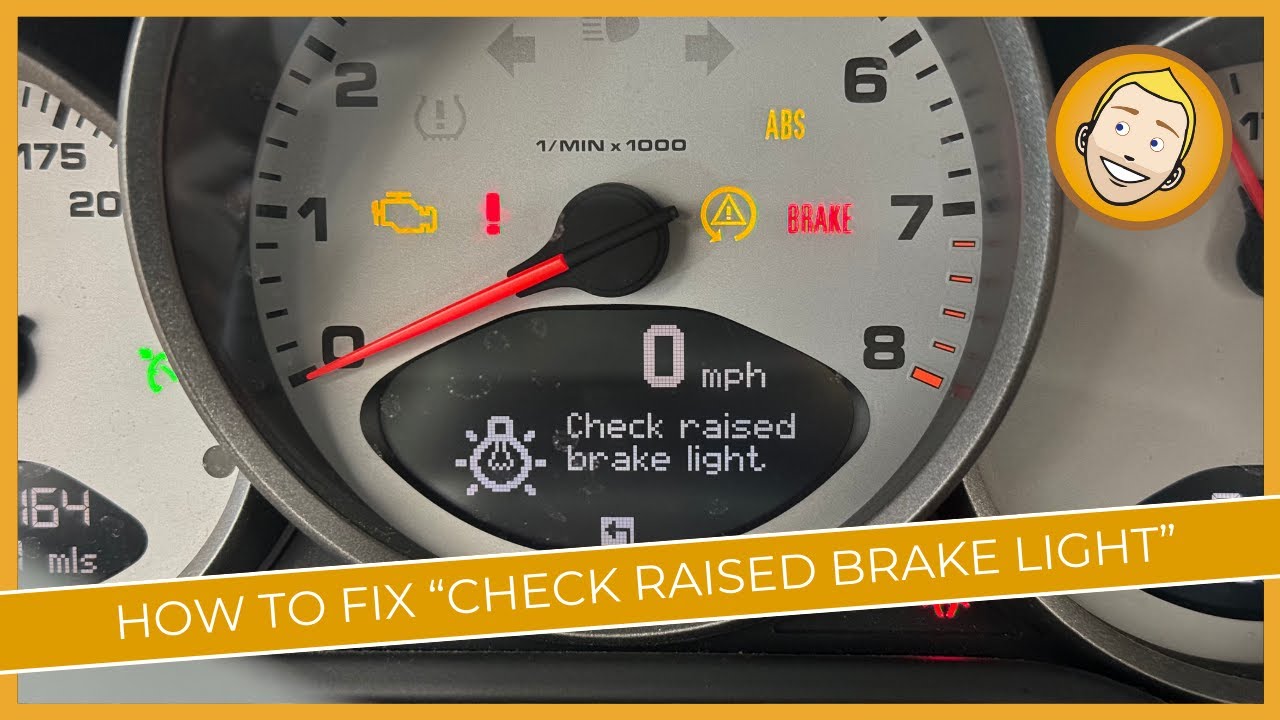 Porsche 911 997 Fix "Check Raised Brake Light" DIY - YouTube