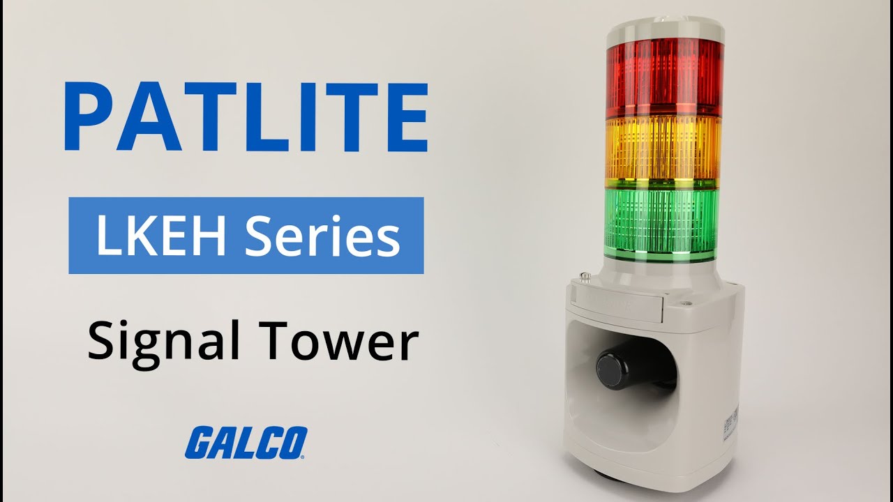 PATLITE LKEH Series LED Signal Tower - YouTube