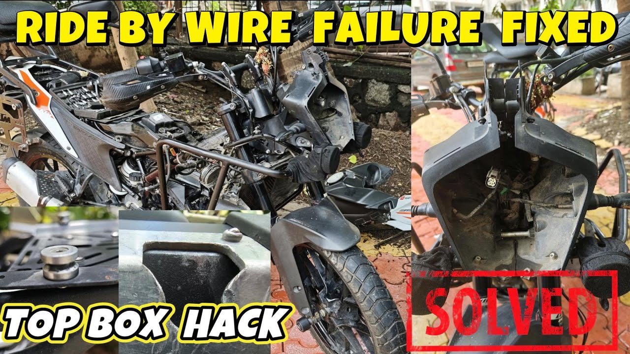 FIXED THROTTLE - RIDE BY WIRE PROBLEM ON KTM 390 ADVENTURE | TOP BOX VIBRATION-SOUND HACK - YouTube