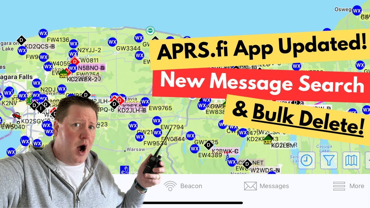 APRS.fi App Updated With New Search And Delete Features - YouTube