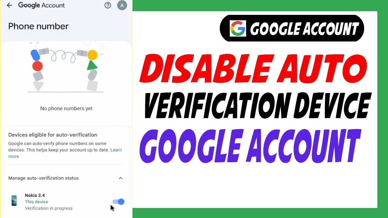 How To Disable Auto Verification Device on Google Account - YouTube