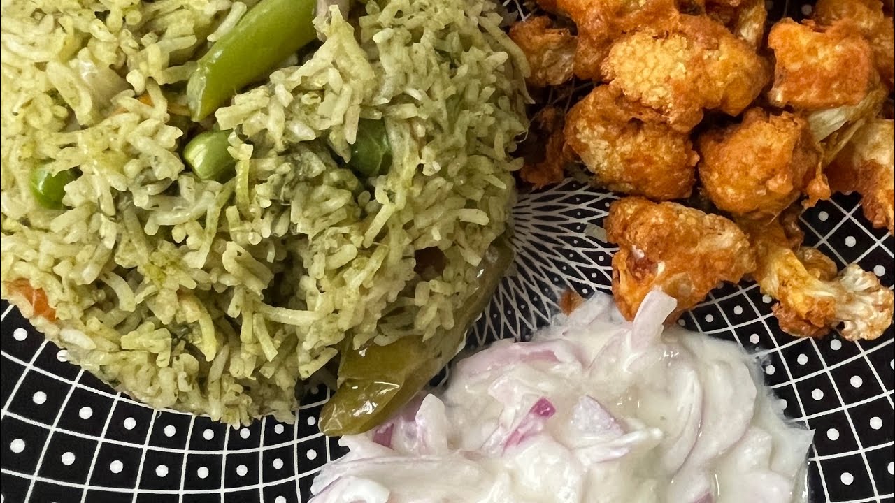 Palak vegetable pulav - YouTube