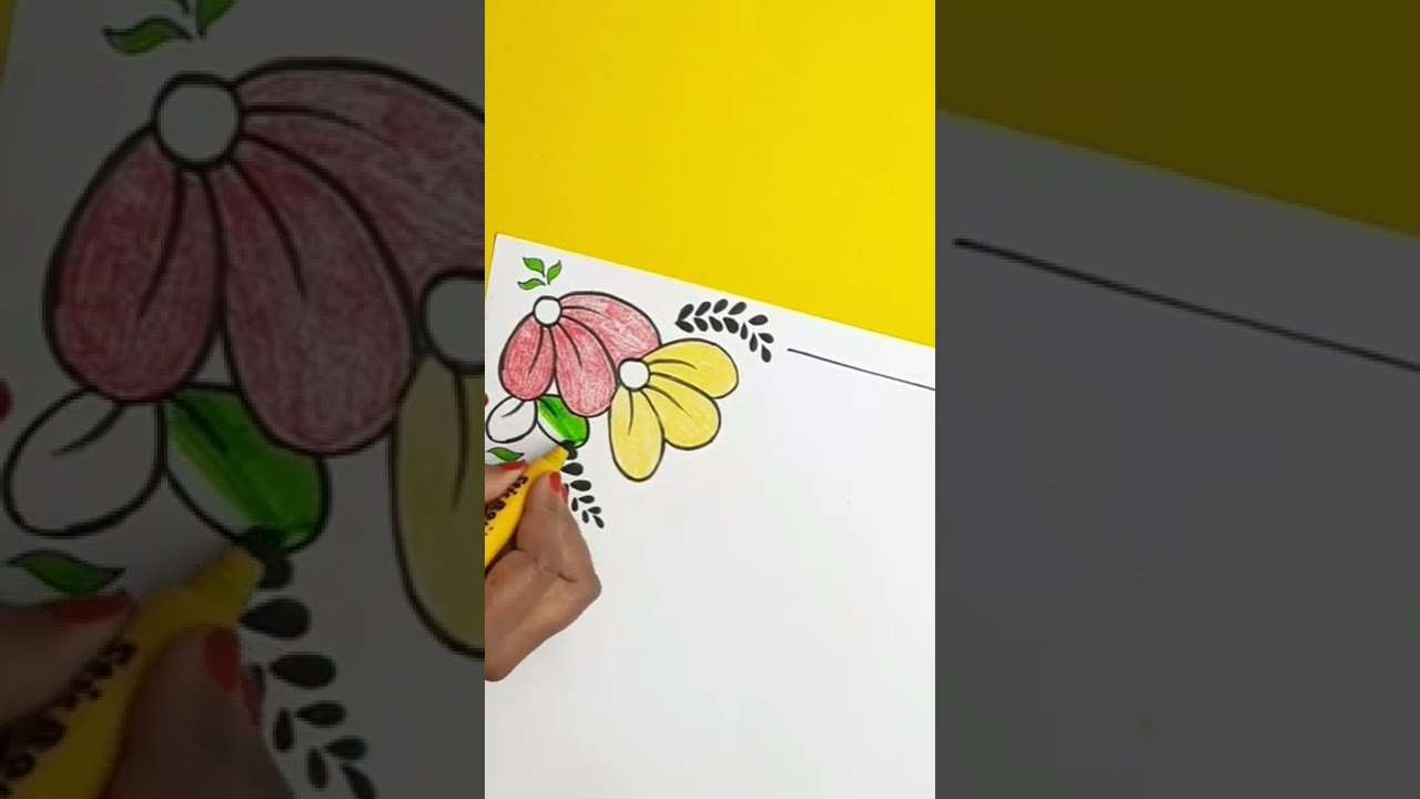 Chart paper decorations project | chart paper decorations | corners ...
