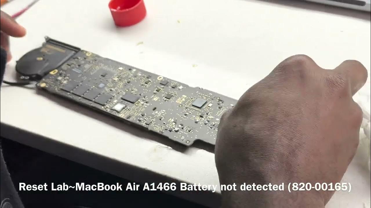 MacBook Air A1466-Battery detection repairs - YouTube