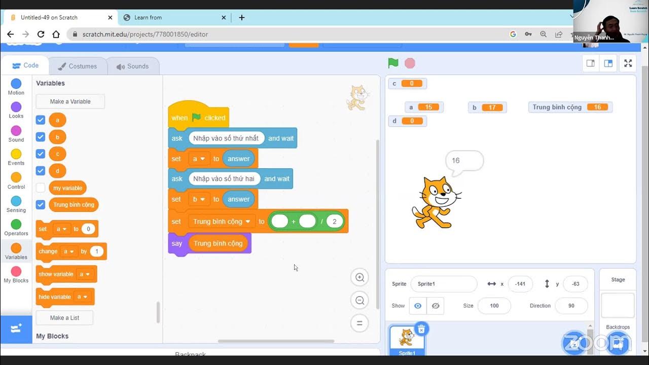 Learn Scratch From Scratch | Lesson 8 | 16/12/2022 - YouTube