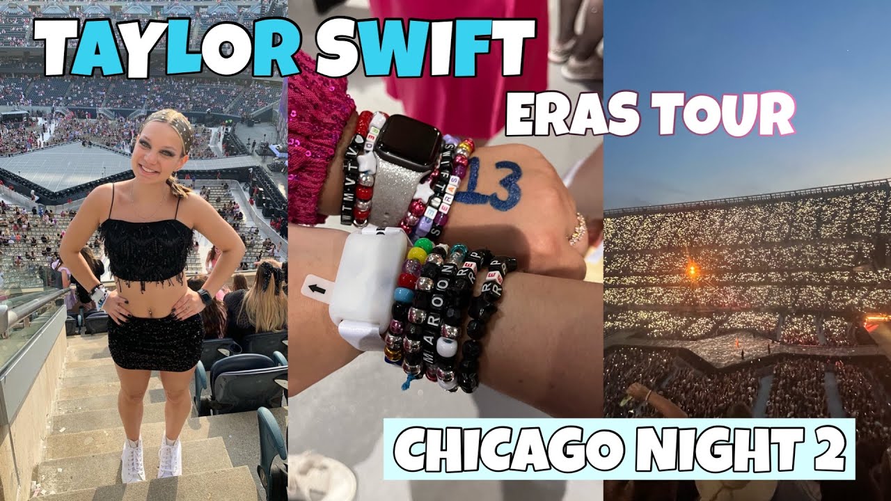TAYLOR SWIFT ERAS TOUR! Chicago Soldier Field night 2!!! 🖤 🐍 - YouTube