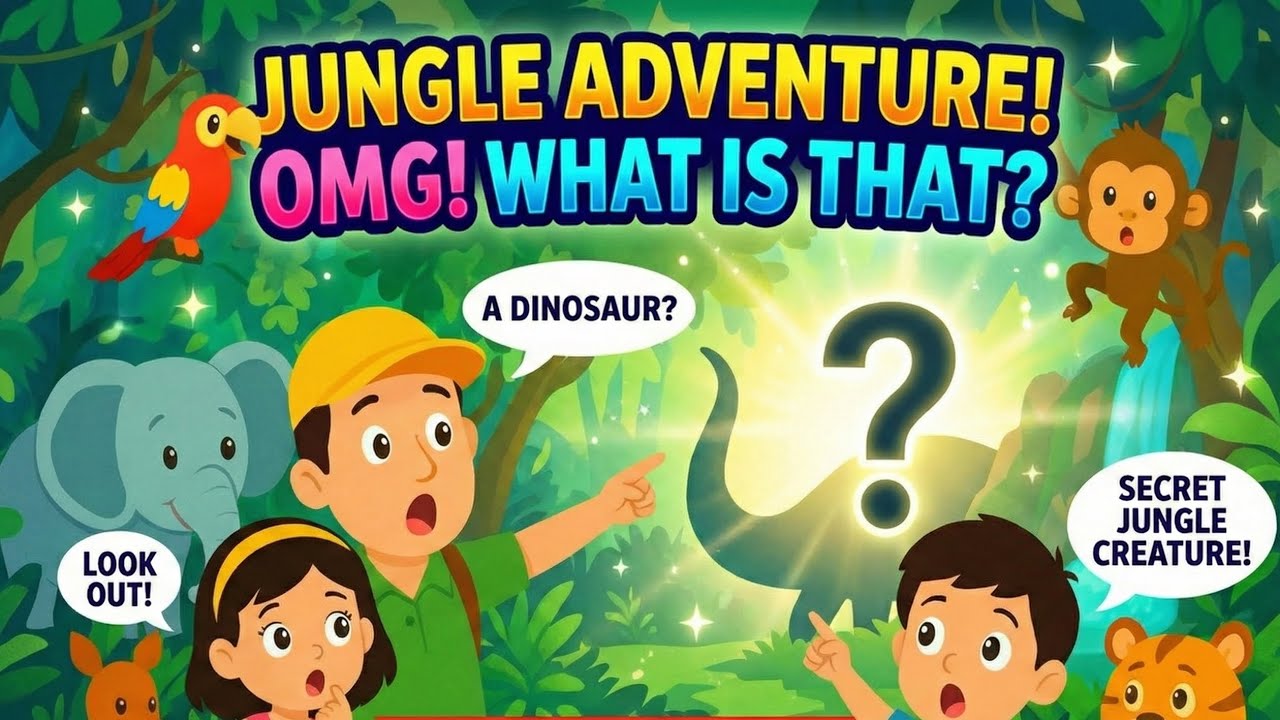 Jungle Adventure Kids Cartoon with Lyrics | Fun Learning Video ...