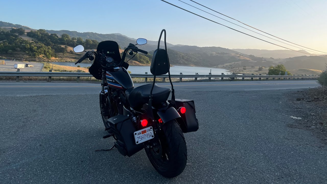 Quick rip through the backroads on the iron 1200 - YouTube