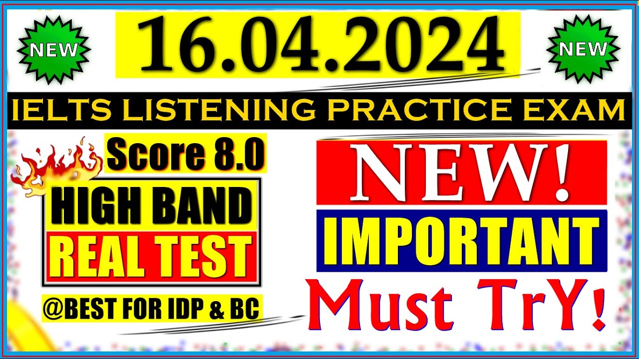 IELTS Actual Real Listening Exam Practice Test 2024 With Answers ...