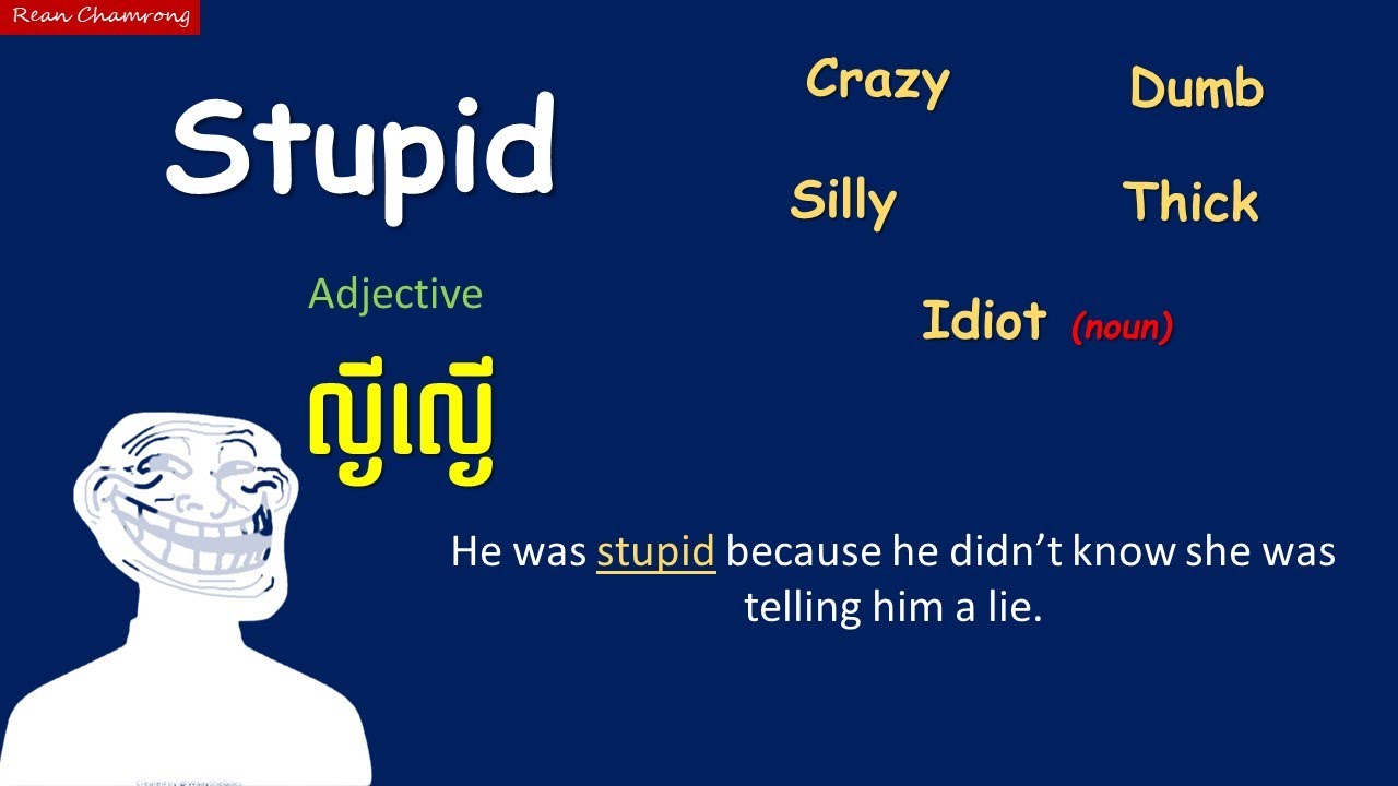 Learn English Words | Personality Types | Synonyms of Stupid - YouTube
