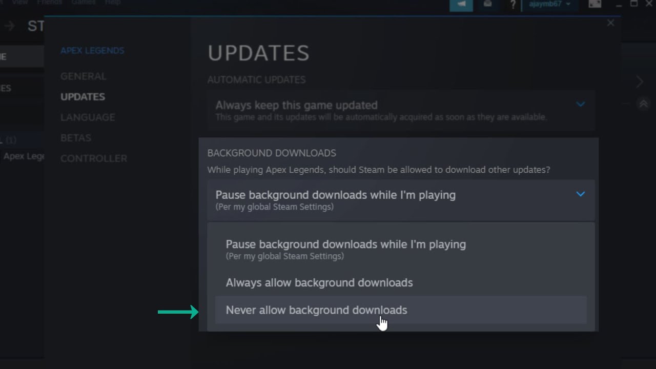 How To Pause Background Download While Playing Steam - YouTube