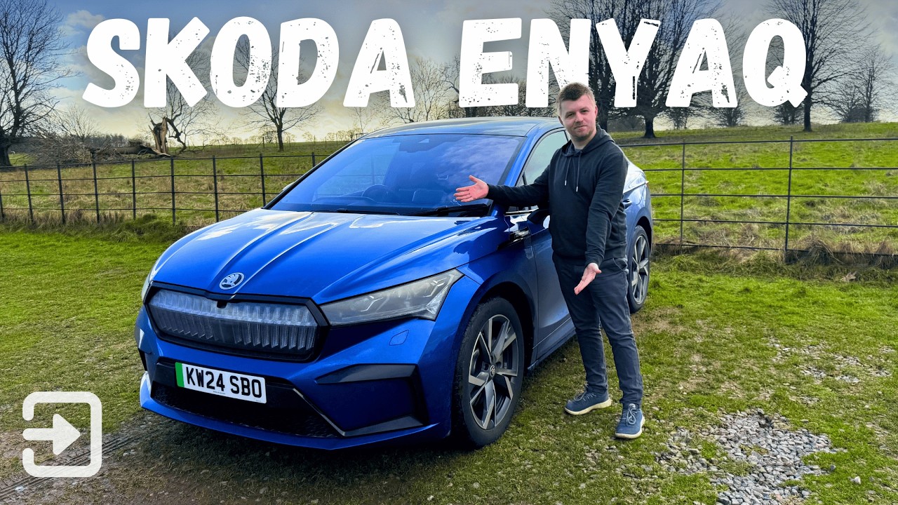 Škoda Enyaq 85x SportLine Plus 2025 Review | Efficient EV SUV - YouTube