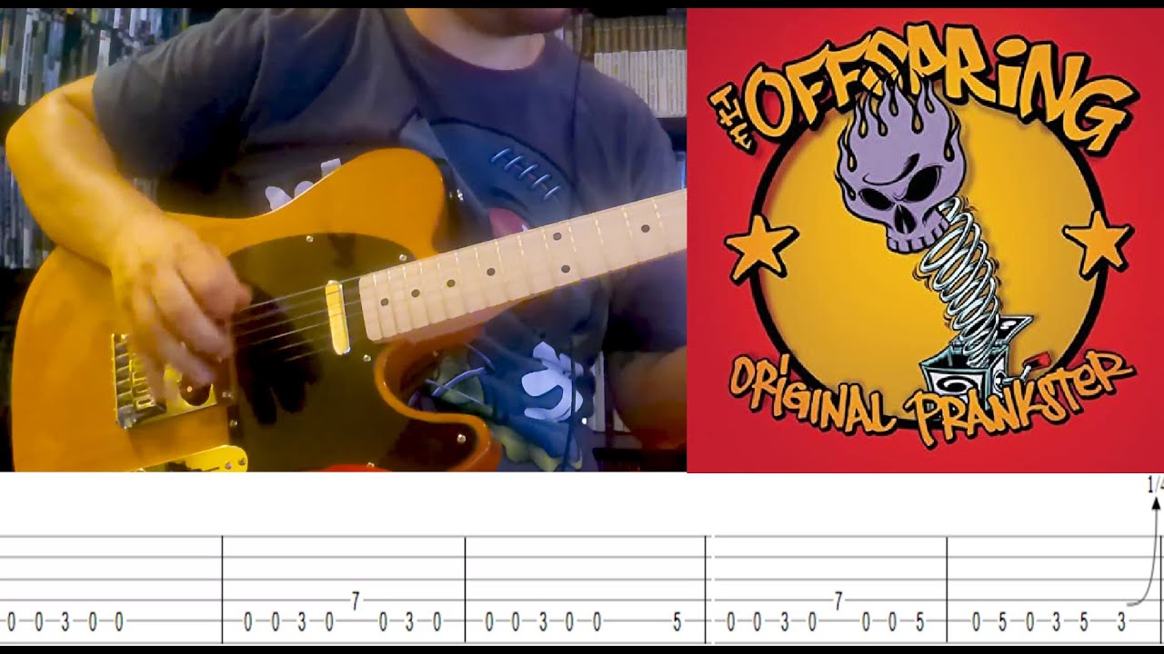 The Offspring - Original Prankster |Guitar cover| |Tab| - YouTube