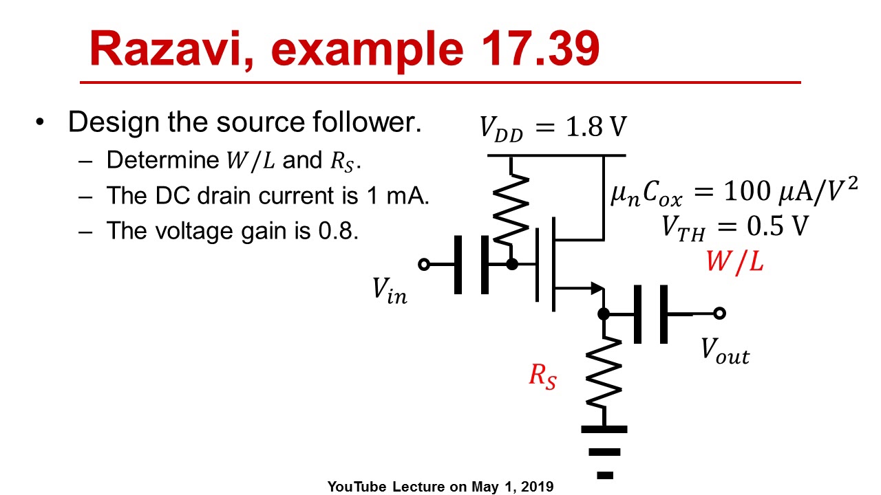 [한][Electronic Circuit] Source follower - YouTube