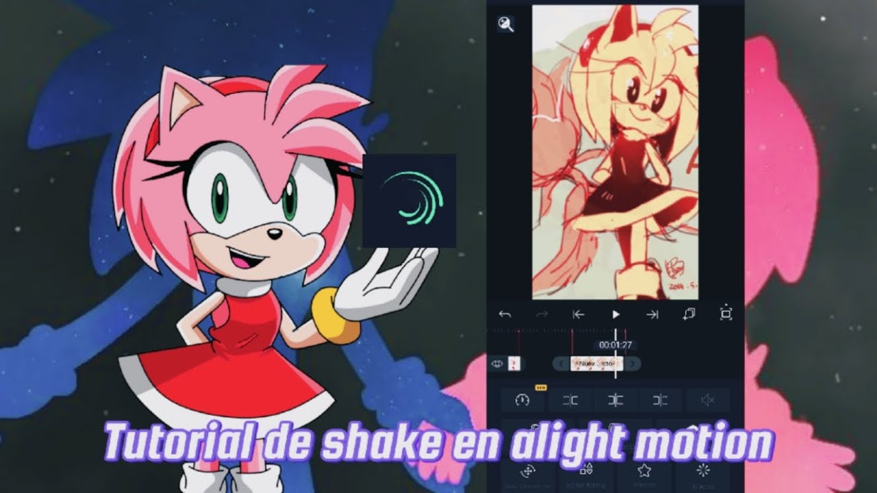 Tutorial de shake en alight motion 🍡 #alightmotion #amyrose espero les ...