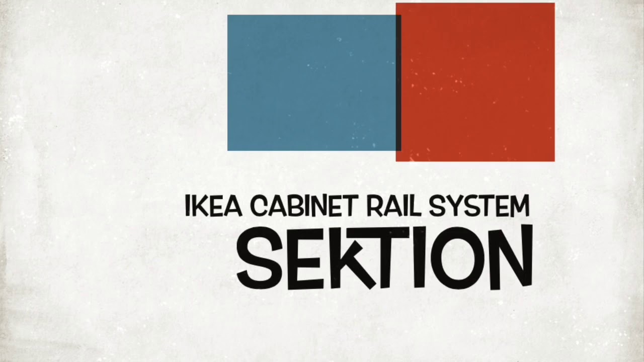 How to connect two IKEA SEKTION rails - YouTube